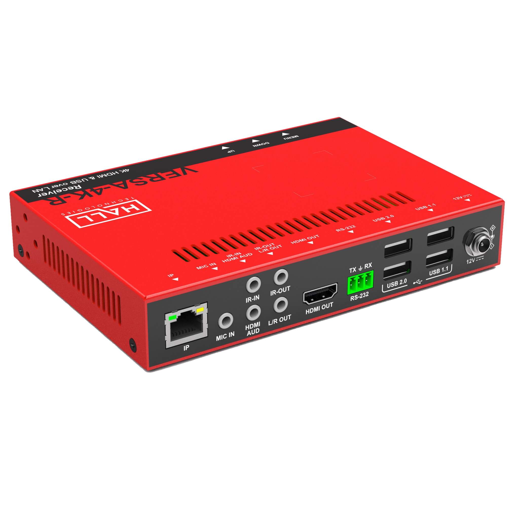 Hall Technologies HT-VERSA-4K-R - 4K HDMI and USB over IP, Receiver