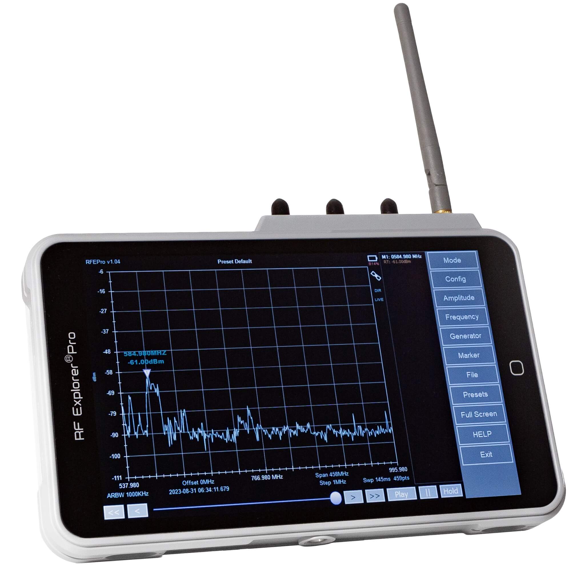 RF Venue RF Explorer Pro - Advanced Touchscreen RF Spectrum Analyzer