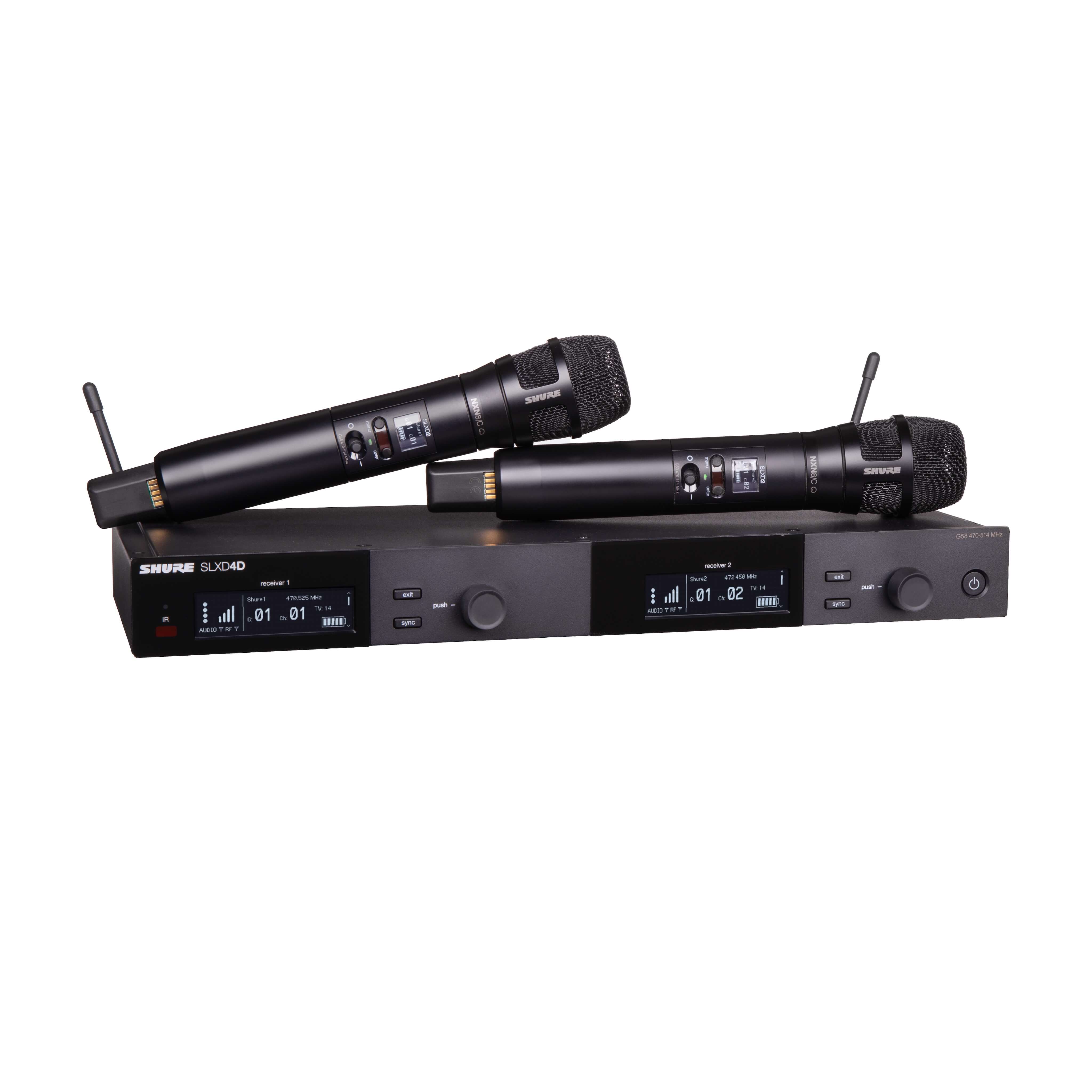 Shure SLXD24D/N8CB - Dual Wireless System with two Nexadyne 8/C Mics