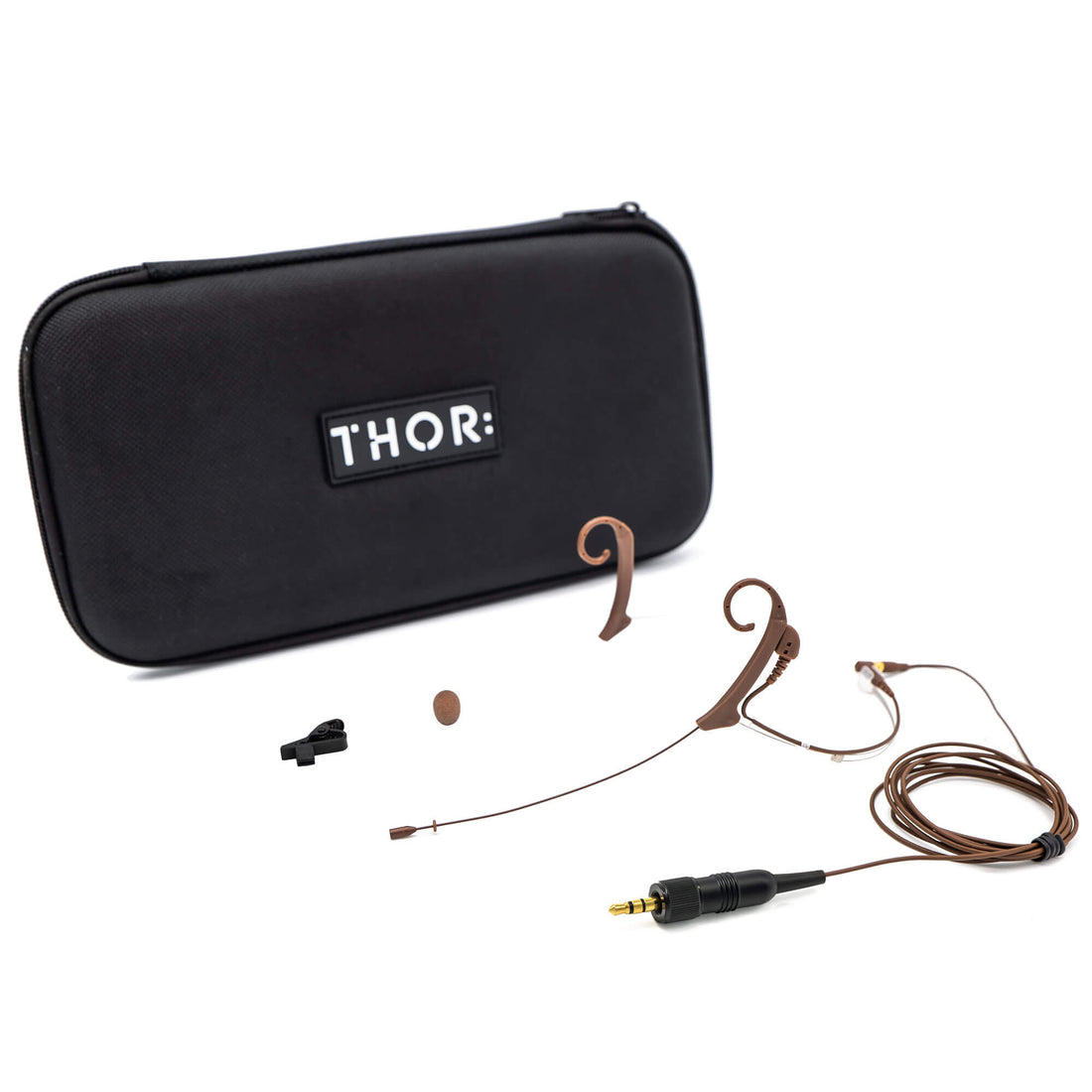 THOR Shadow SH20 Dual Ear Headset Microphone - Brown