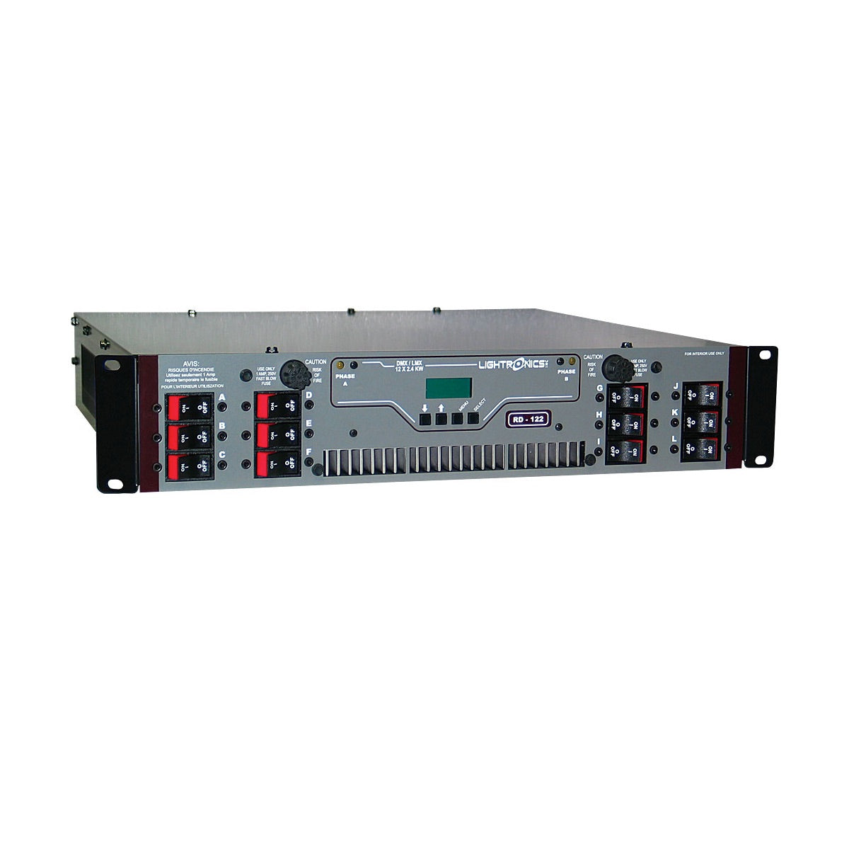 Lightronics RD122 Rack Mount Dimmer, RD Series