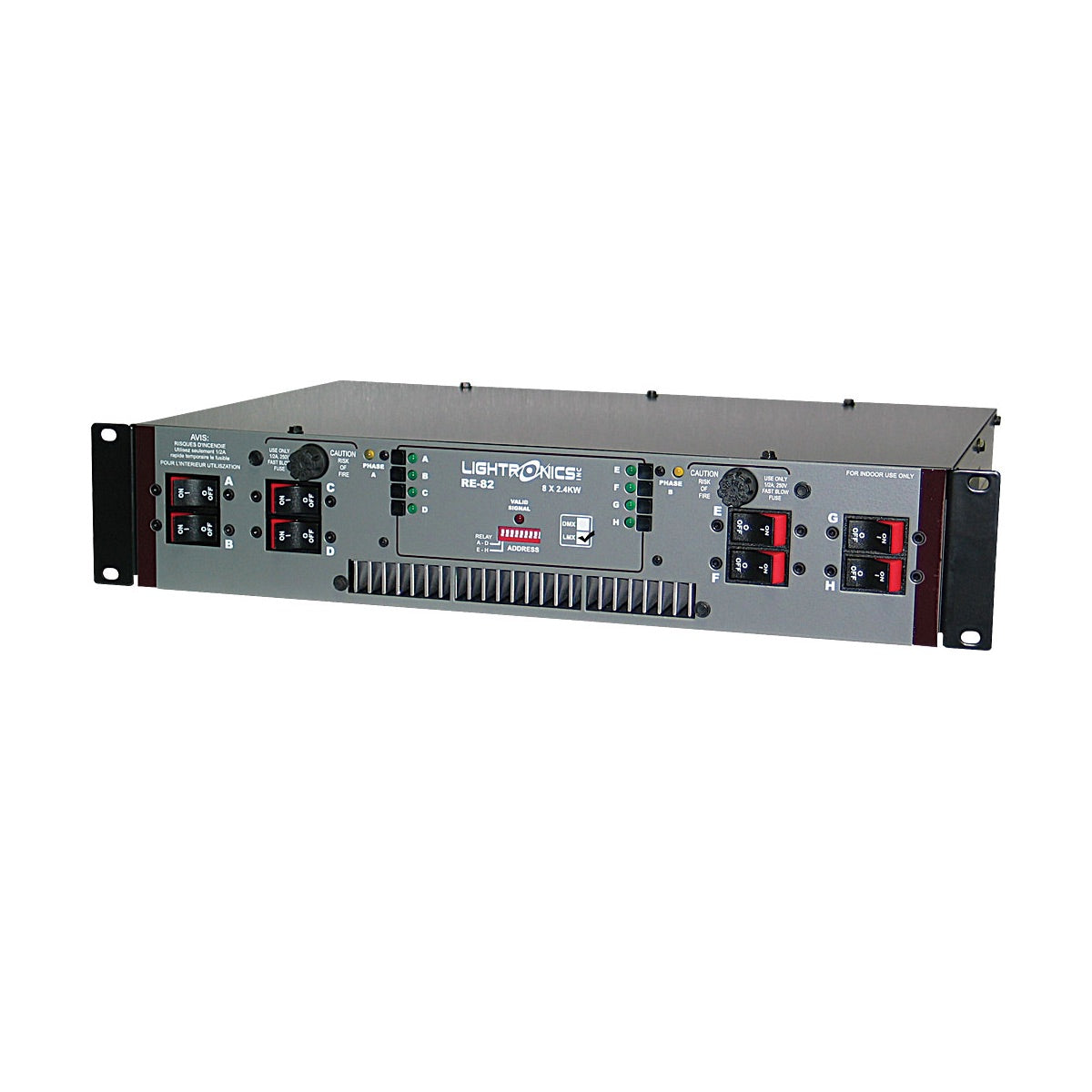 Lightronics RE82L Rack Mount Dimmer, RE Series